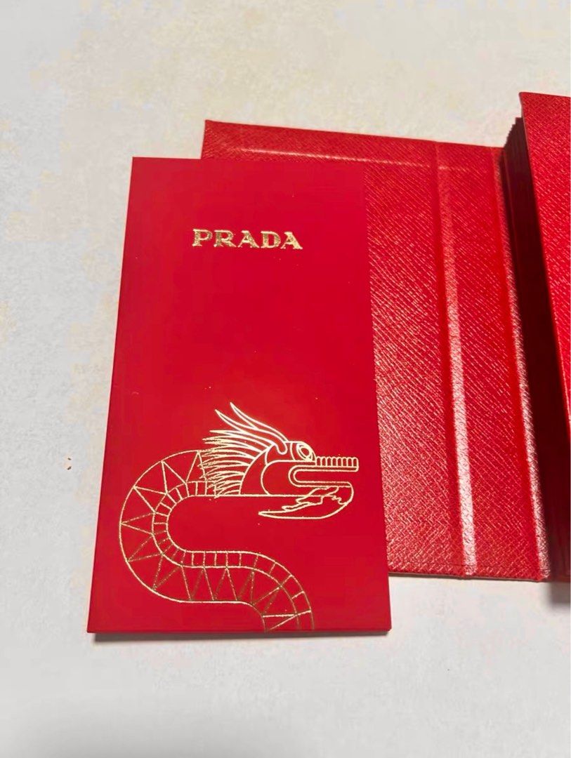PRADA RED PACKET 2024, Luxury, Accessories on Carousell