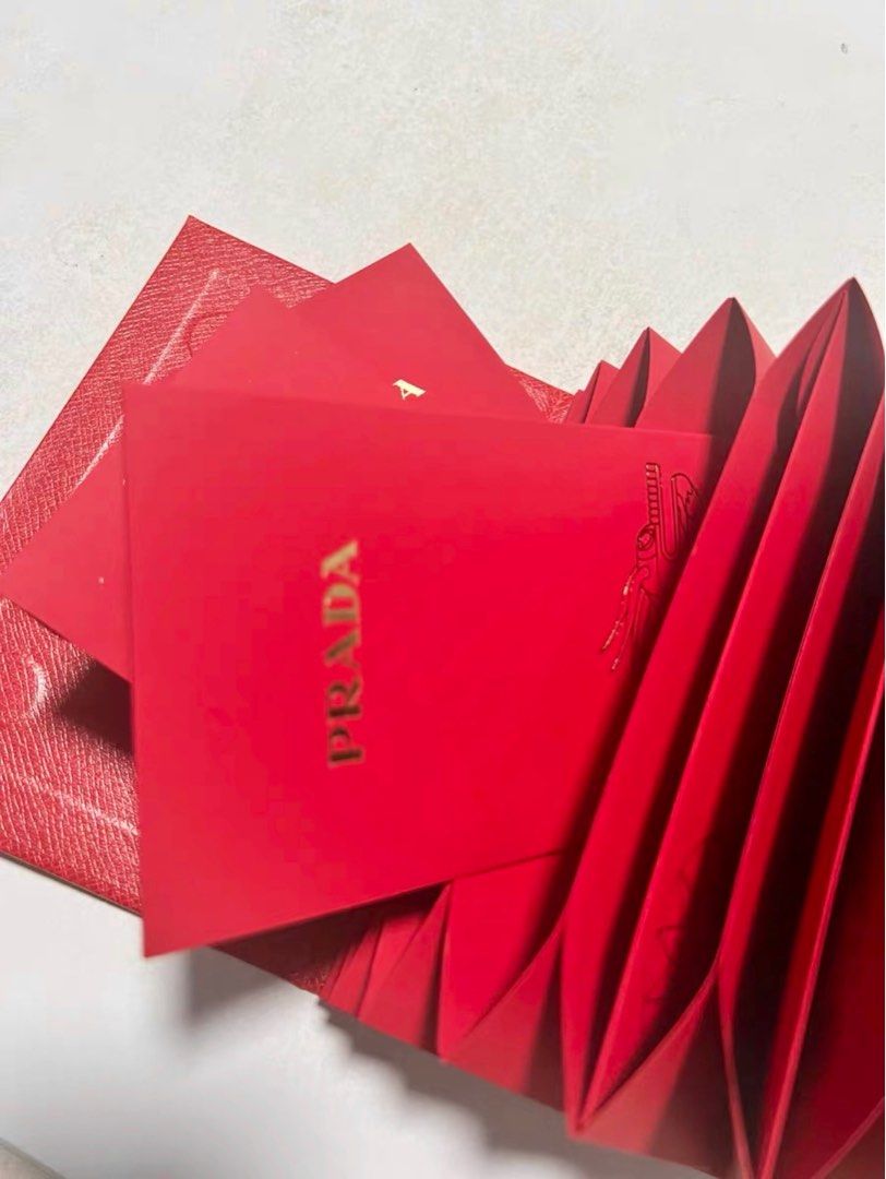 PRADA RED PACKET 2024, Luxury, Accessories on Carousell