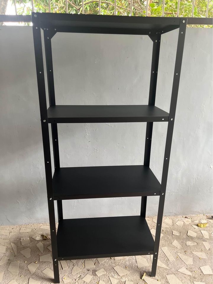 Preloved SNR Black 4-Layer Metal Shelf, Furniture & Home Living ...