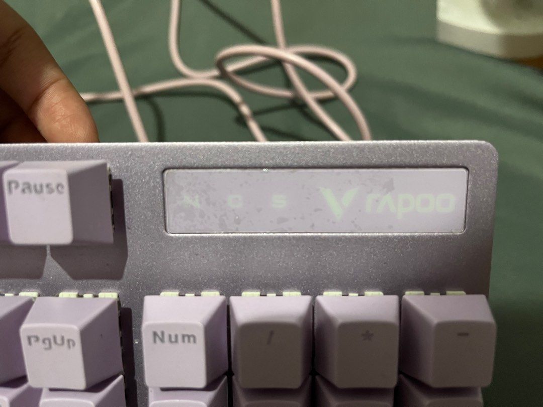 Purple Mechanical Keyboard Rapoo v500pro, Computers & Tech, Parts ...
