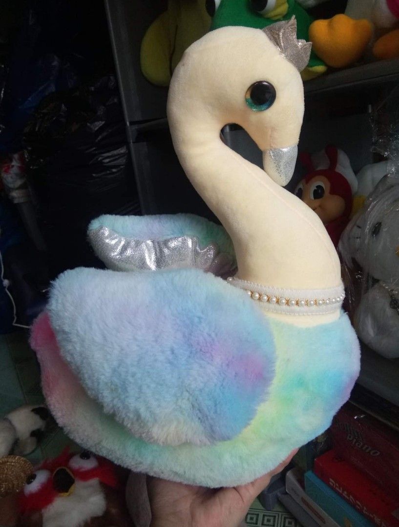 Rainbow Princess Swan plush, Hobbies & Toys, Toys & Games on Carousell
