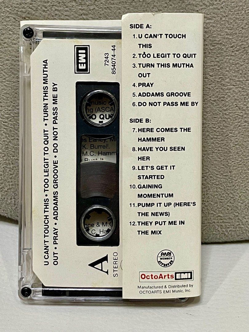 Rap: MC Hammer ‘Greatest Hits’ (1996) cassette tape, Hobbies & Toys ...