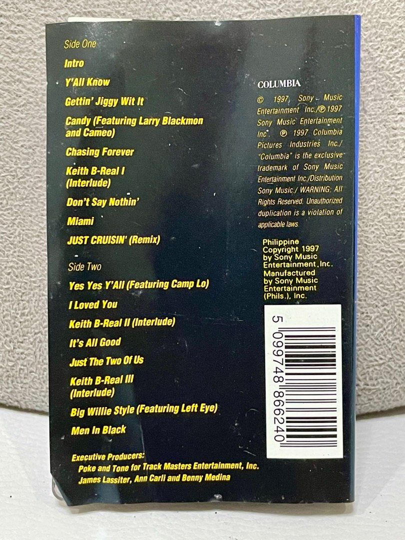 Rap: Will Smith ‘Big Willie Style’ (1997) cassette tape, Hobbies & Toys ...