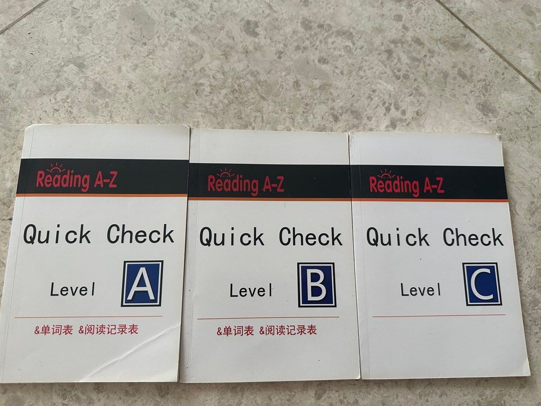 RAZ A, B, C and quick check book, Hobbies & Toys, Books & Magazines ...