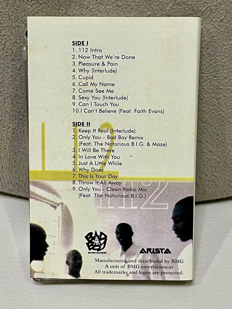 R&B: 112 The Album (1997) cassette tape, Hobbies & Toys, Music & Media ...