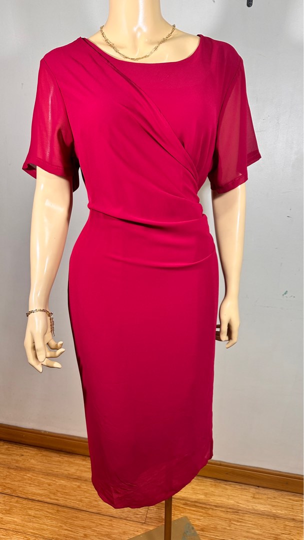 Red Semi-formal Dress, Women's Fashion, Dresses & Sets, Dresses on ...