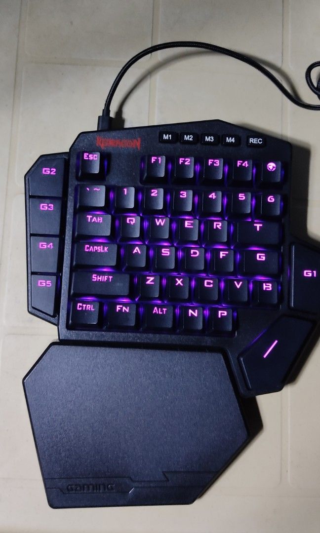 REDRAGON DITI K585 SINGLE HAND MECHANICAL KEYBOARD BLUE SWITCH, Computers & Tech, Parts ...