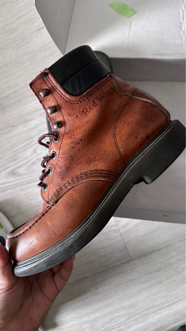 RedWing vintage super sole US 8, Men's Fashion, Footwear, Boots on Carousell