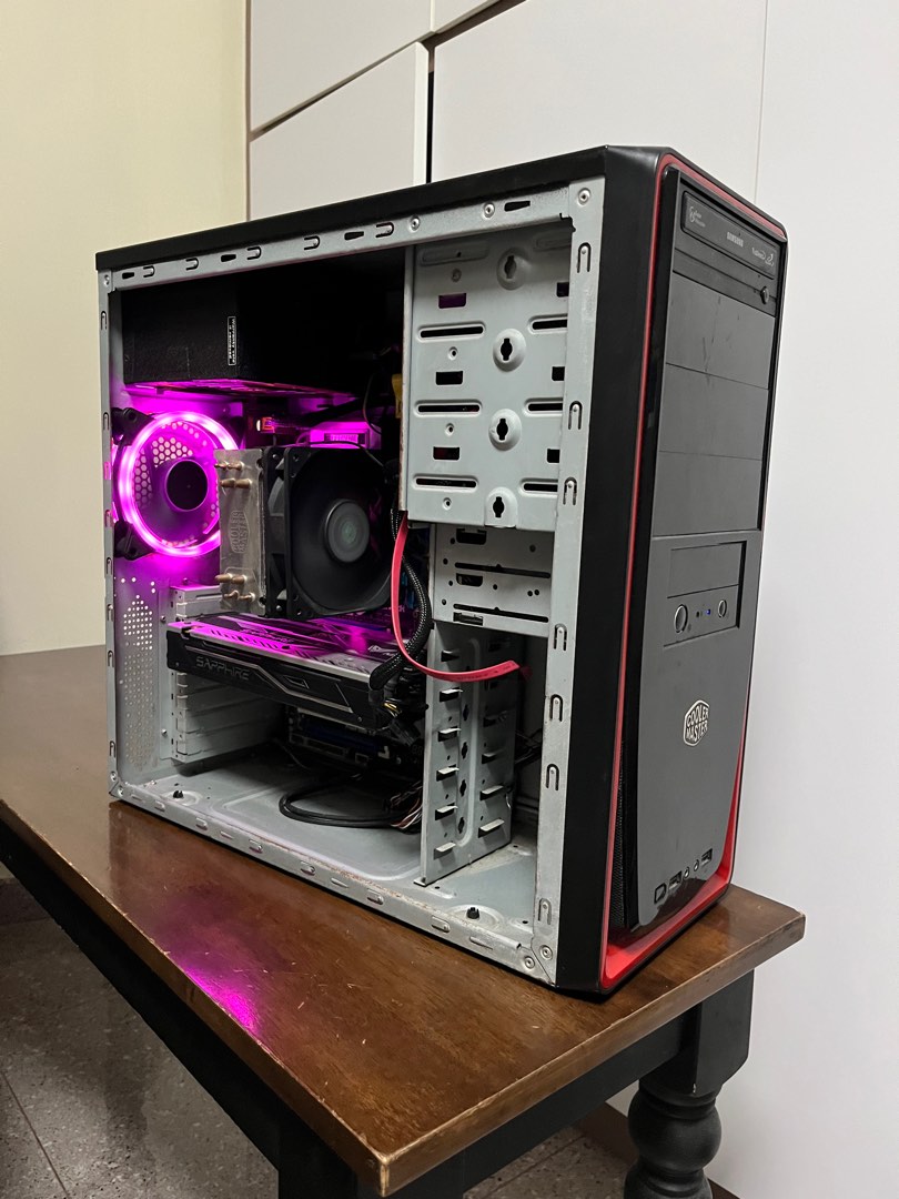 CHEAP RGB GAMING PC DESKTOO I5 CPU 2500K OVERCLOCK RX470 8GB RAM 128GB ...