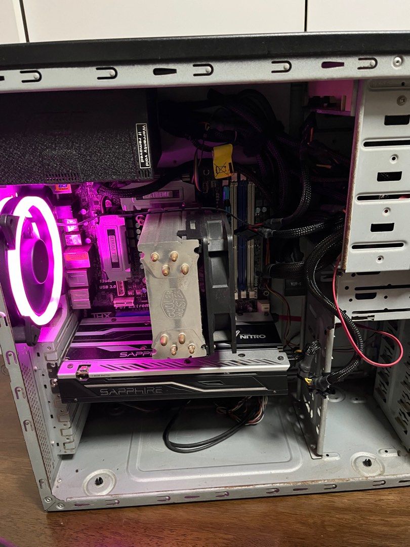 CHEAP RGB GAMING PC DESKTOO I5 CPU 2500K OVERCLOCK RX470 8GB RAM 128GB ...
