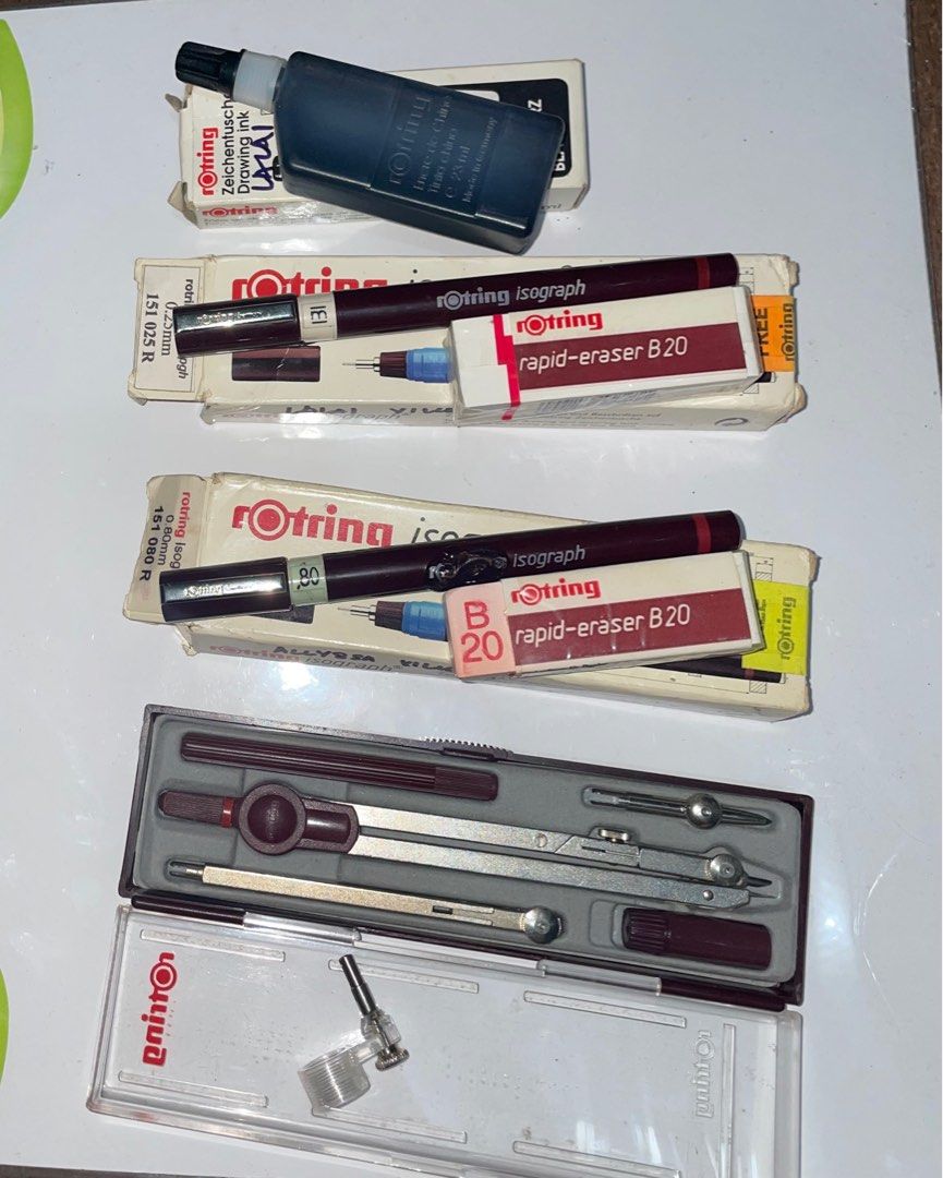 Rotring Drawing Pens & Compass, Hobbies & Toys, Stationary & Craft ...