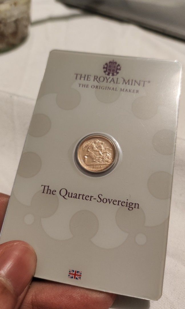 Royal Mint UK Quarter Sovereign Gold King Charles, Hobbies & Toys ...