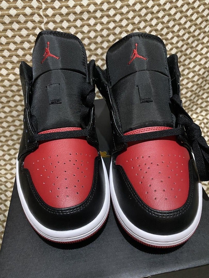 RUSH Jordan 1 low bred toe v2, Luxury, Sneakers & Footwear on Carousell