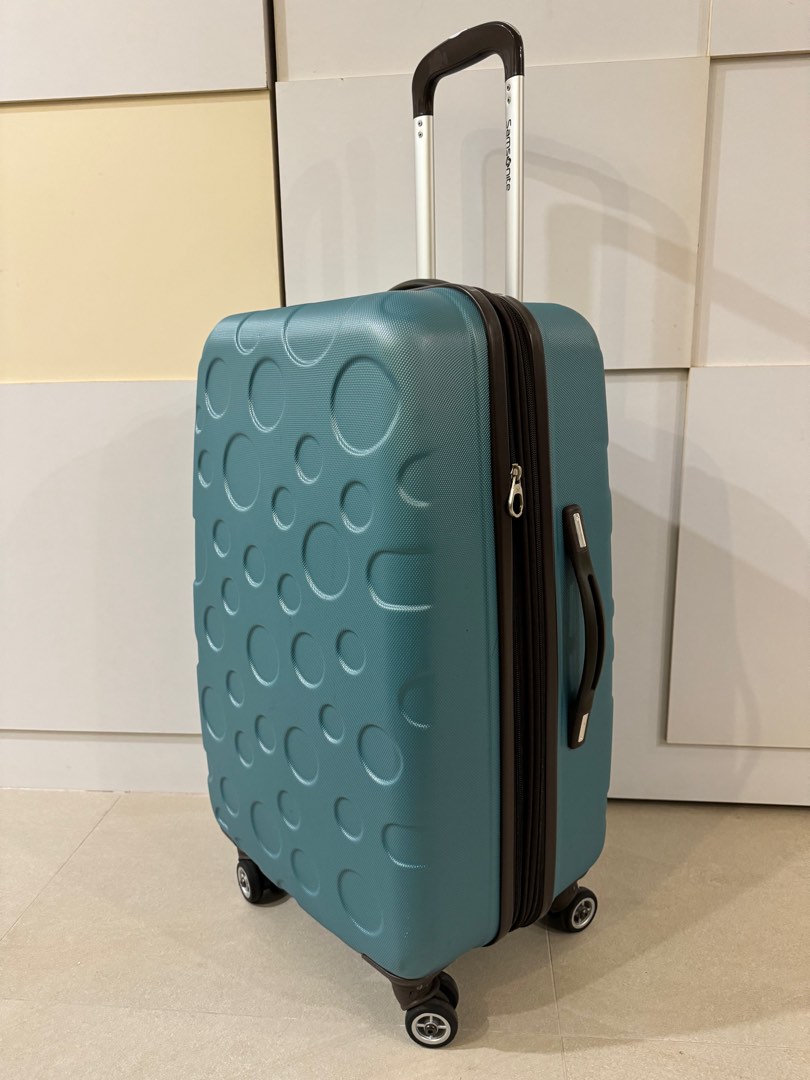 Samsonite Embossed Circles Luggage in Jade Green, Hobbies & Toys ...
