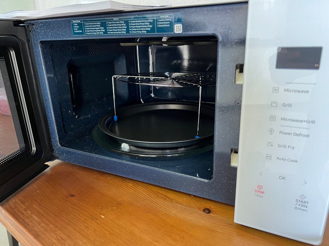 Samsung Microwave Grill MG30T5018CW Grill Fry 30 L Pure White, TV ...