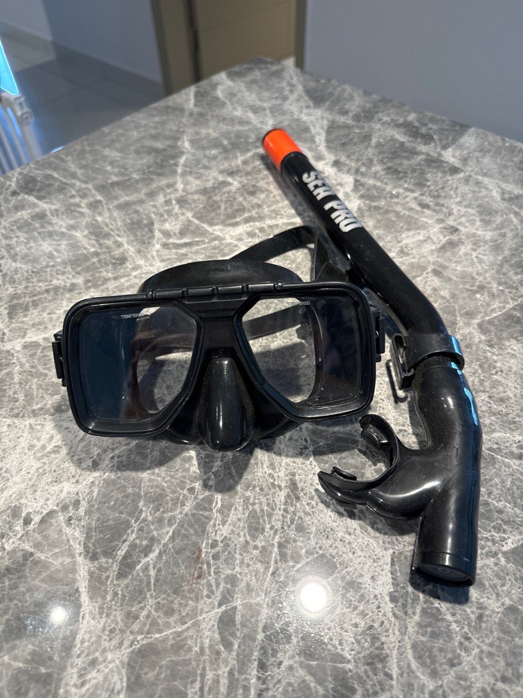 Sea Pro Free Diving Mask and Respirator, Sports Equipment, Other Sports ...