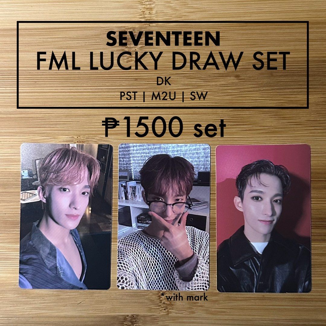 [SEVENTEEN DK] FML LUCKY DRAW SET (PST, M2U, SW), Hobbies & Toys, Memorabilia & Collectibles, K ...