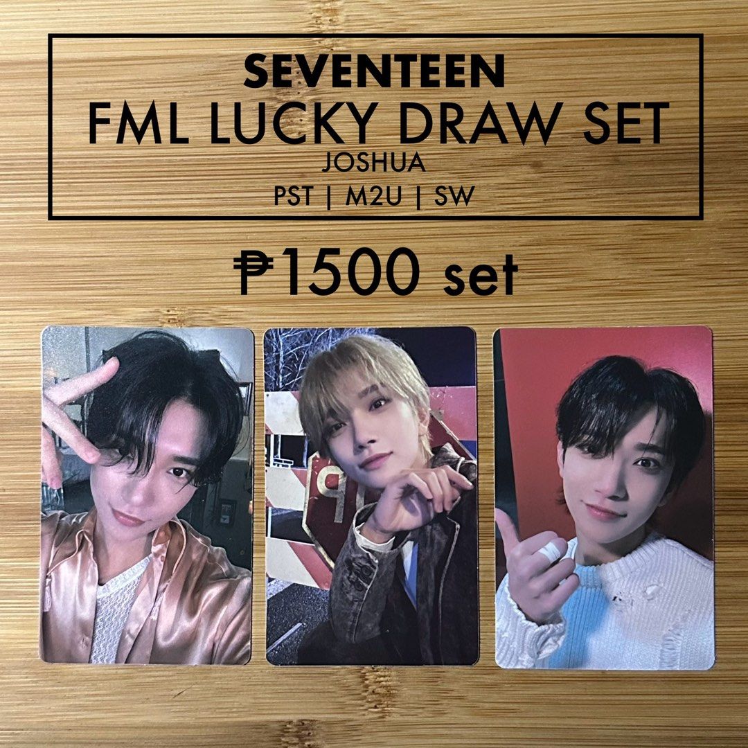 [SEVENTEEN JOSHUA] FML LUCKY DRAW SET (PST, M2U, SW), Hobbies & Toys, Memorabilia & Collectibles ...