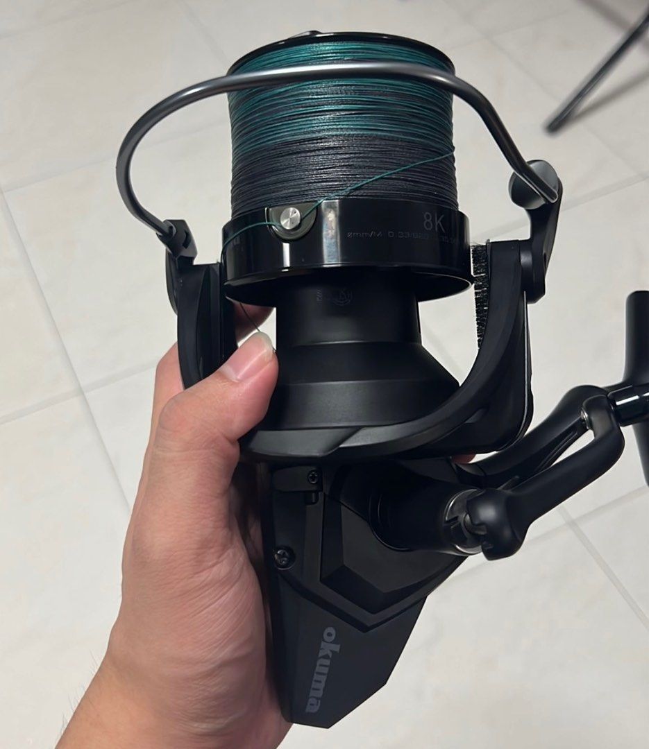 Silstar 13feet rod w okuma 8K reel, Sports Equipment, Fishing on Carousell