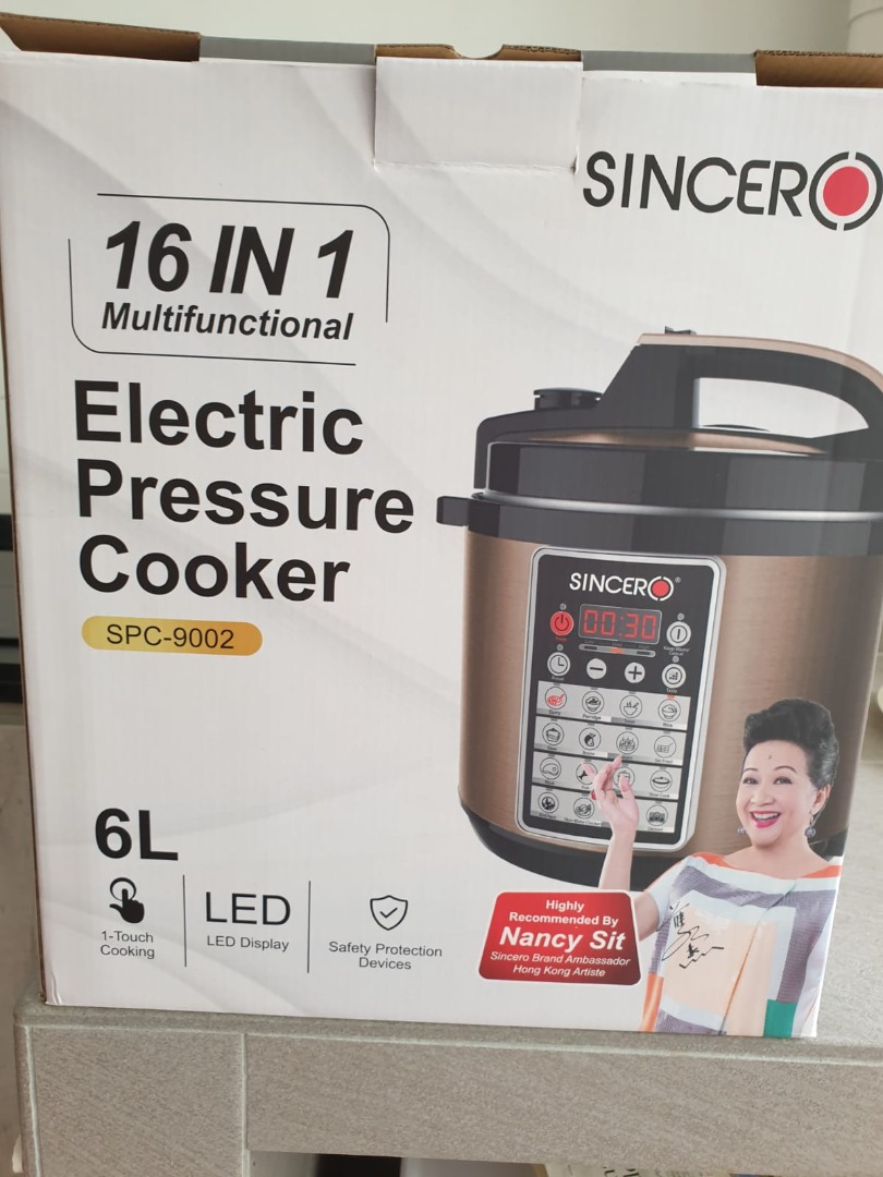 Sincero 16 in 1 Pressure Cooker, TV & Home Appliances, Kitchen ...