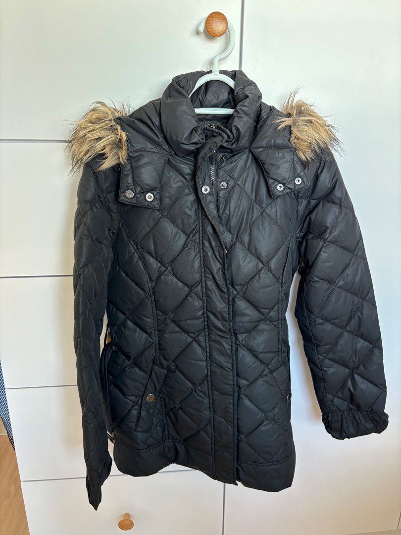 Slim-Fit Black Winter Jacket, Women's Fashion, Coats, Jackets and ...