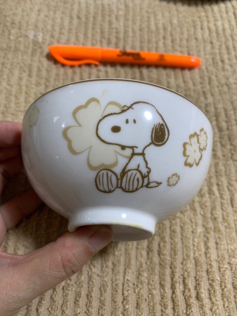 Snoopy rice bowl, Furniture & Home Living, Kitchenware & Tableware ...