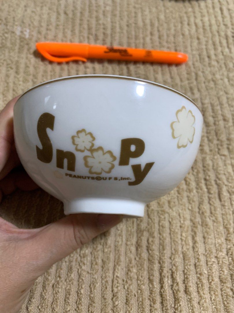 Snoopy rice bowl, Furniture & Home Living, Kitchenware & Tableware ...