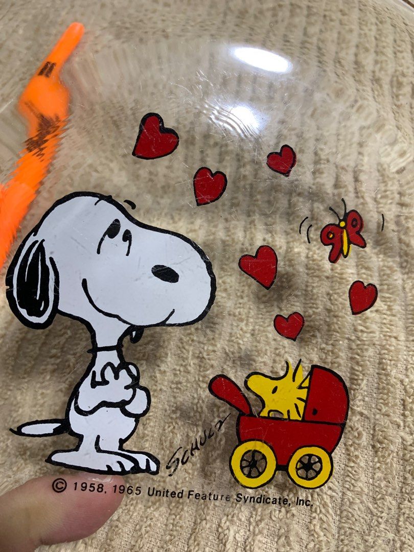 Snoopy x Hearts clear breakfast plate, Hobbies & Toys, Memorabilia ...