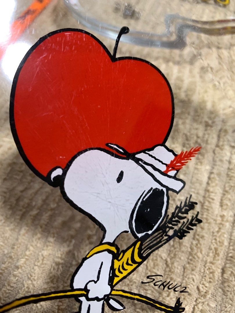 Snoopy x Hearts clear breakfast plate, Hobbies & Toys, Memorabilia ...