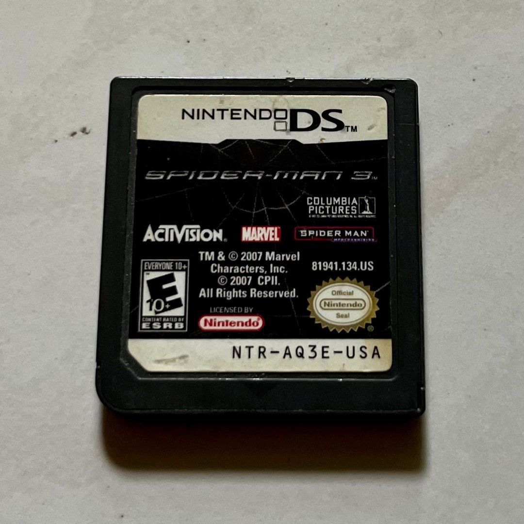 SPIDER-MAN SPIDER-MAN 3 NINTENDO DS GAME, Video Gaming, Video Games ...