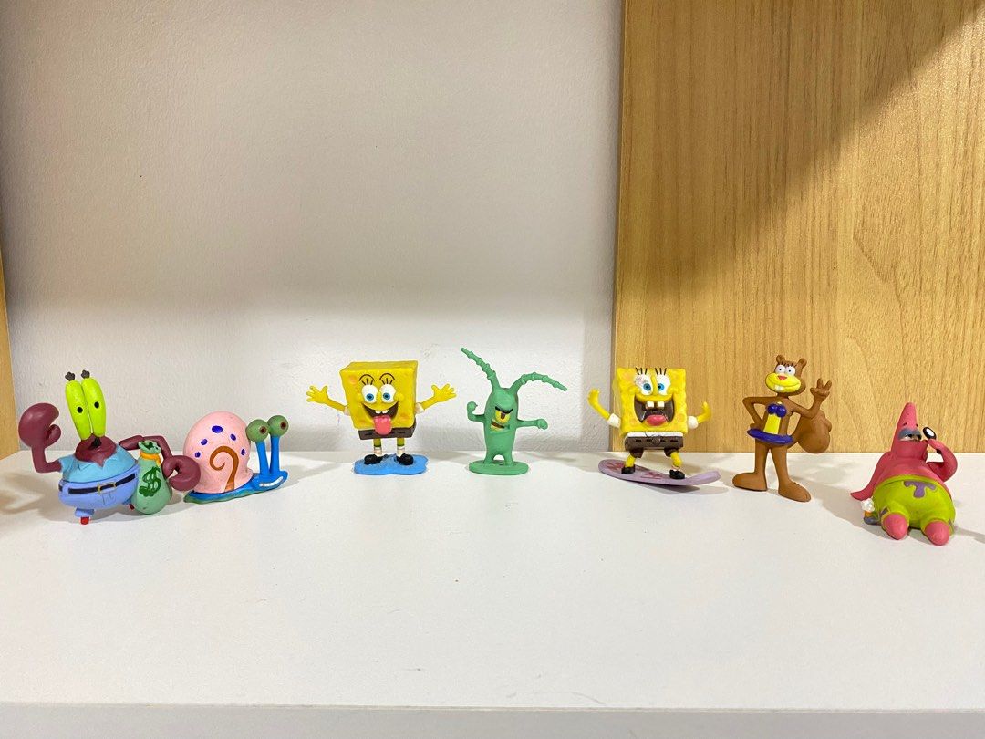 Spongebob Squarepants Small Collectible Plastic Toy Figurines, Hobbies ...