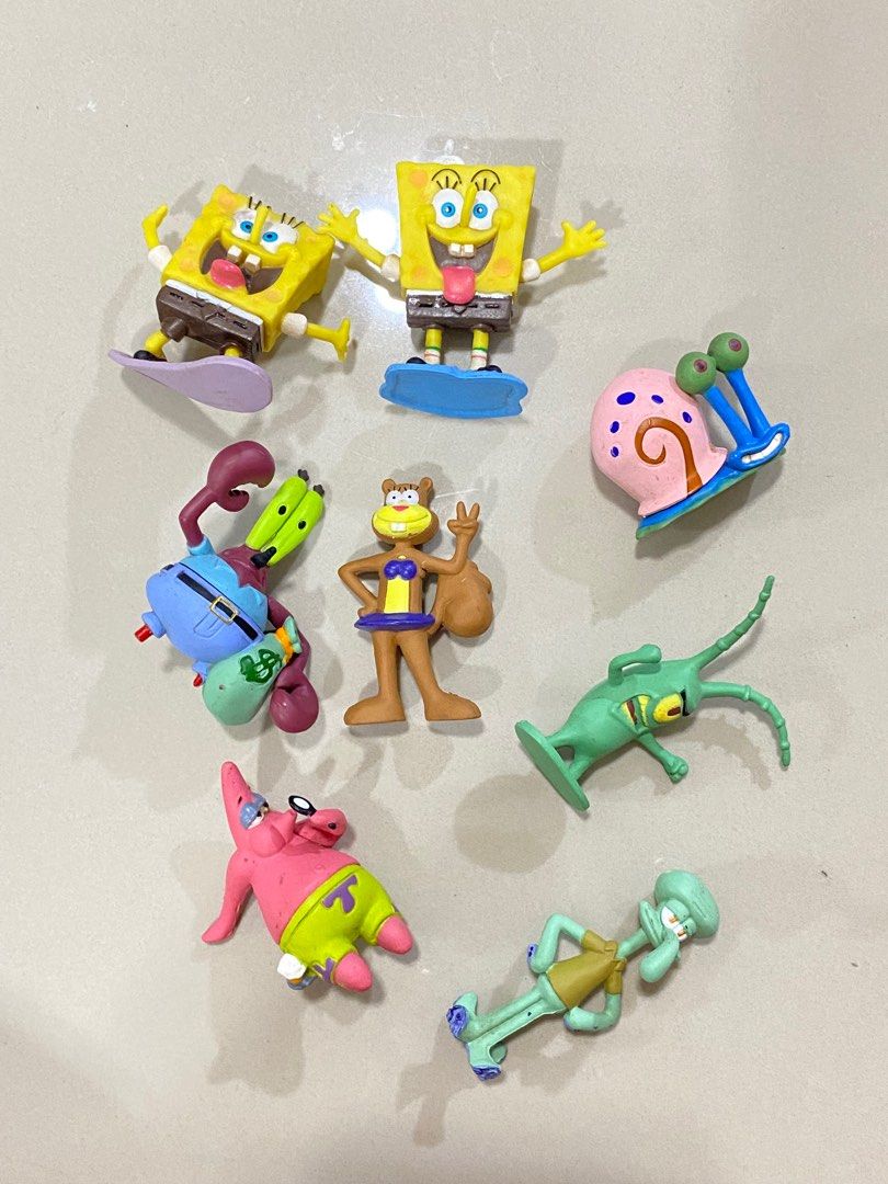 Spongebob Squarepants Small Collectible Plastic Toy Figurines, Hobbies ...