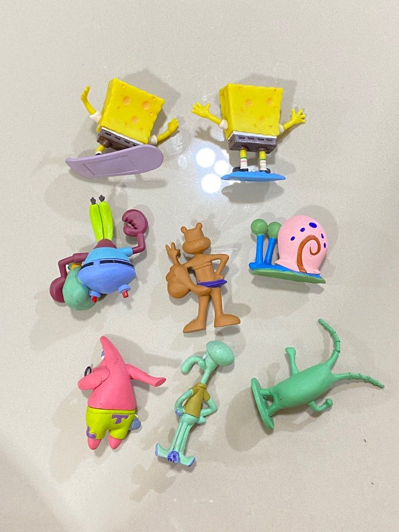 Spongebob Squarepants Small Collectible Plastic Toy Figurines, Hobbies ...