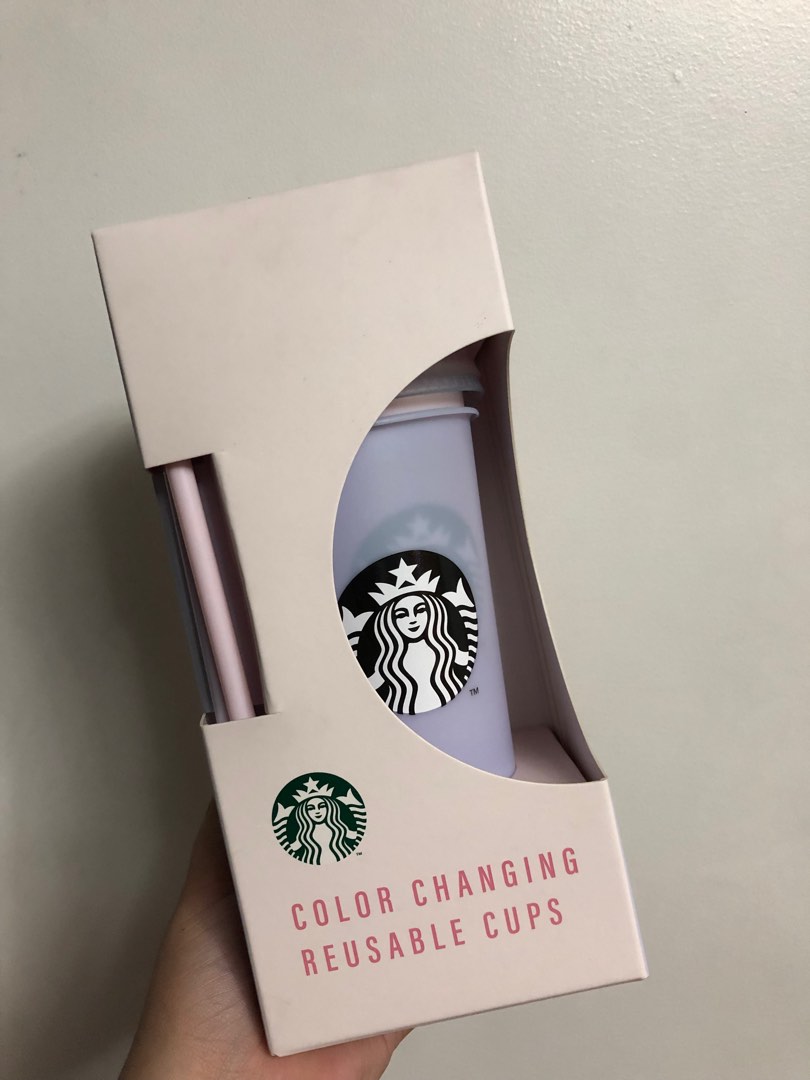 Starbucks color changing cold cup, Furniture & Home Living, Kitchenware ...