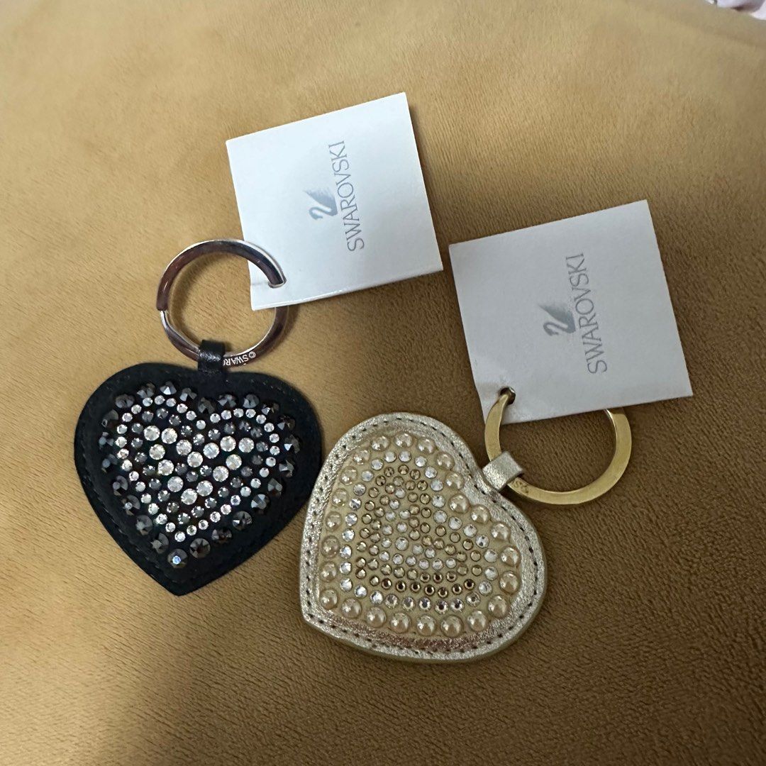 Swarovski heart bag charm, Women's Fashion, Jewelry & Organisers ...