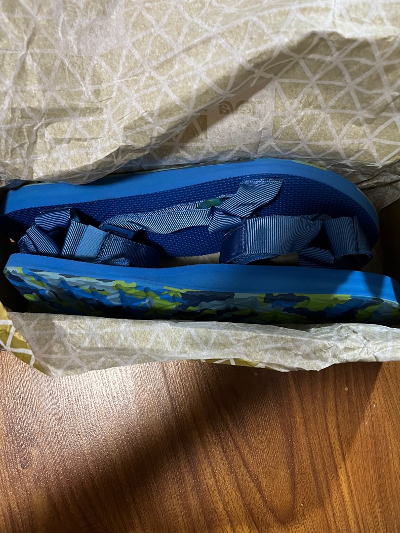 Teva Original Universal Marbled Sandal (French Blue), Men's Fashion ...