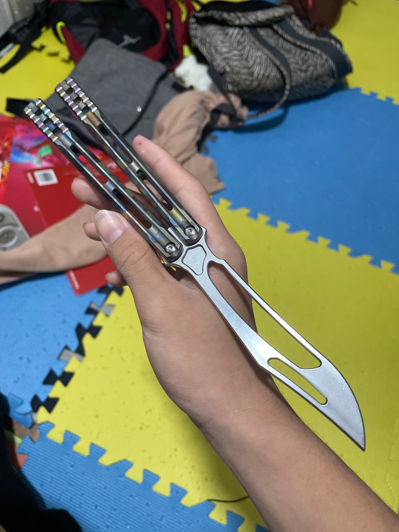 Theone titanium orca balisong trainer, Hobbies & Toys, Toys & Games on ...