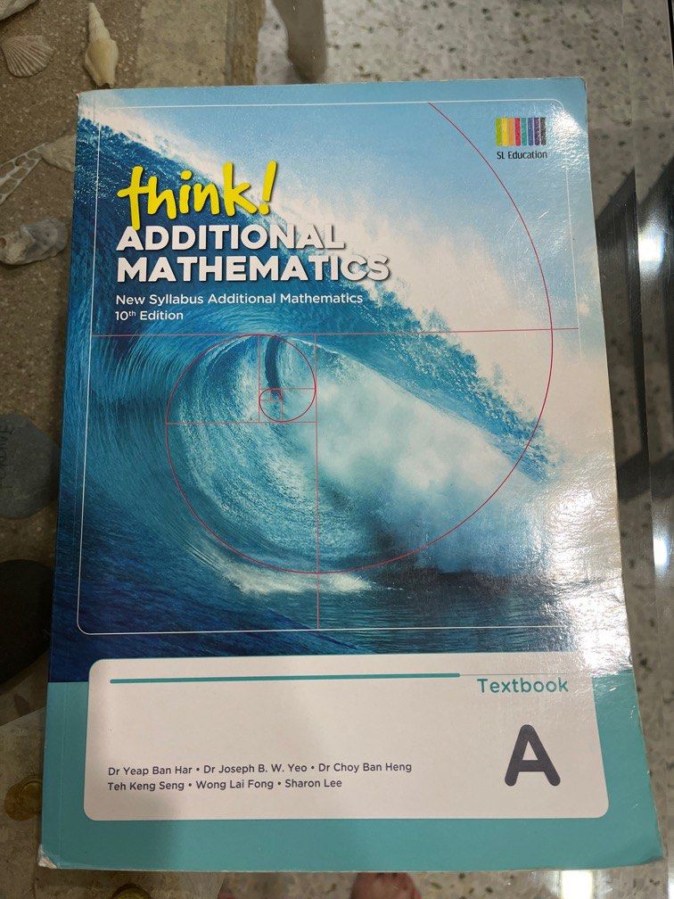 Think Additional Mathematics 10th Edition New syllabus Textbook A ...