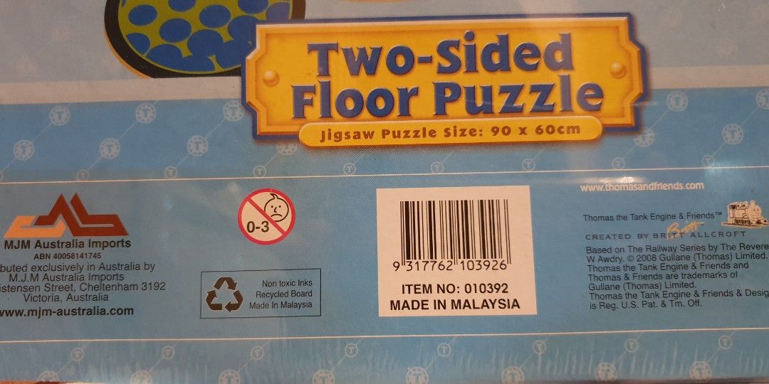 Thomas and Friends two sided floor puzzle, Hobbies & Toys, Toys & Games ...