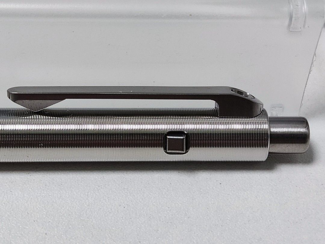 Titanium Side-Click Action Ballpoint Pen, similar to tactile turn ...