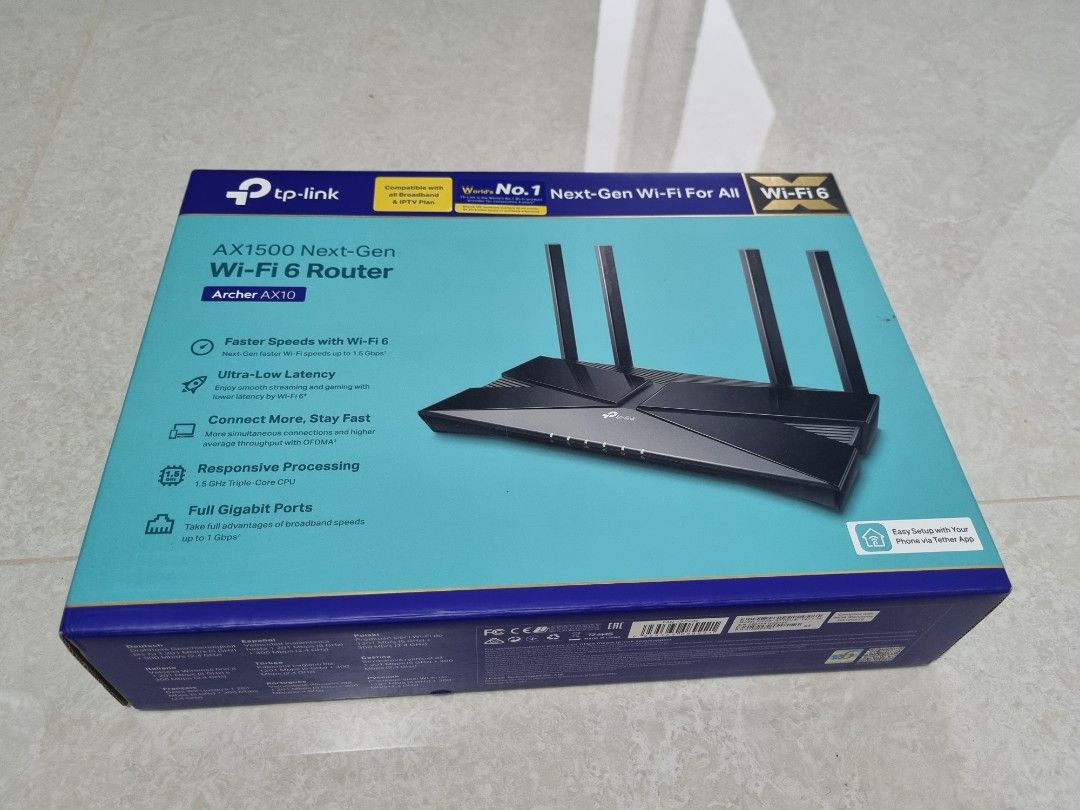 TP-Link AX1500 Next-Gen Wi-Fi 6 router, Computers & Tech, Parts ...