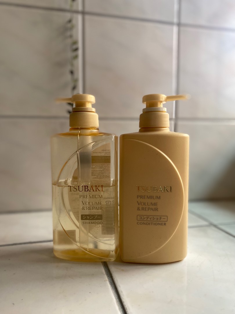 TSUBAKI Premium Volume & Repair Shampoo + Conditioner Set Japan, Beauty ...