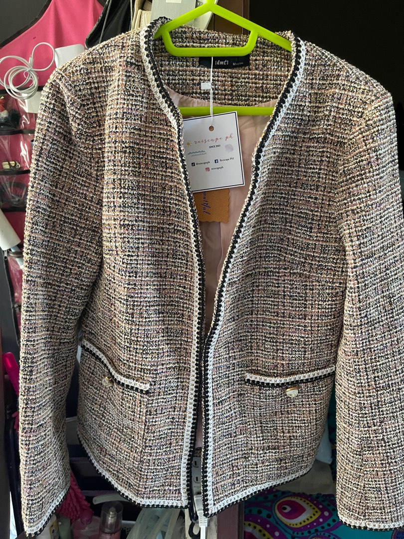Tweed Blazer Brand New, Women's Fashion, Coats, Jackets and Outerwear ...