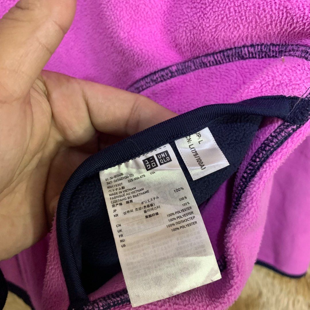 UNIQLO FULL ZIP REVERSIBLE FLEECE JACKET (MEN)-See details below, Men's ...