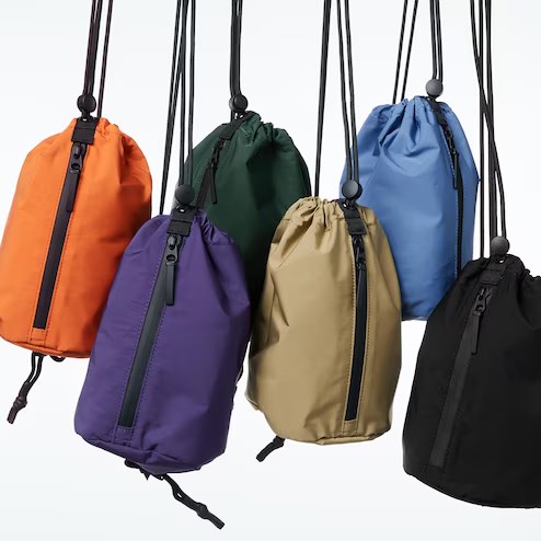Uniqlo mini drawstring bag, Women's Fashion, Bags & Wallets, Shoulder ...