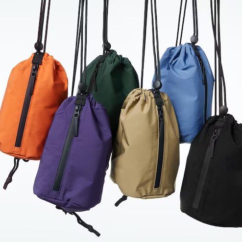 Uniqlo mini drawstring bag, Women's Fashion, Bags & Wallets, Shoulder ...
