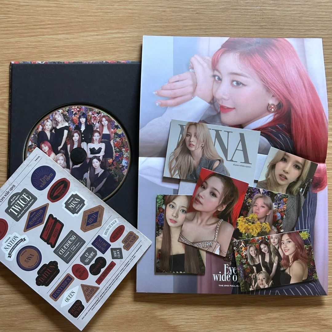 [UNSEALED] Twice - Eyes Wide Open Album (Story Ver) w/ POB & Most Card ...