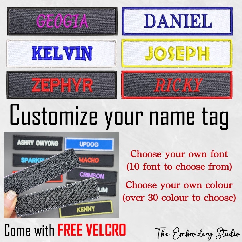 Velcro Nametag Name Tag Customize Personalization Custom Patches, Women ...
