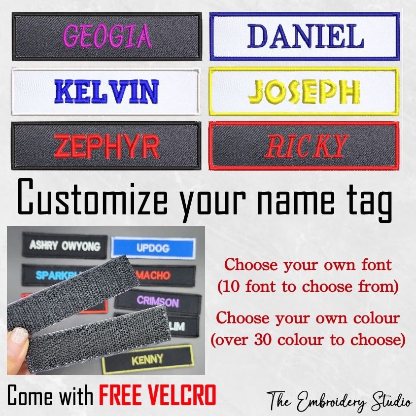 Velcro Nametag Name Tag Customize Personalization Custom Patches, Women ...