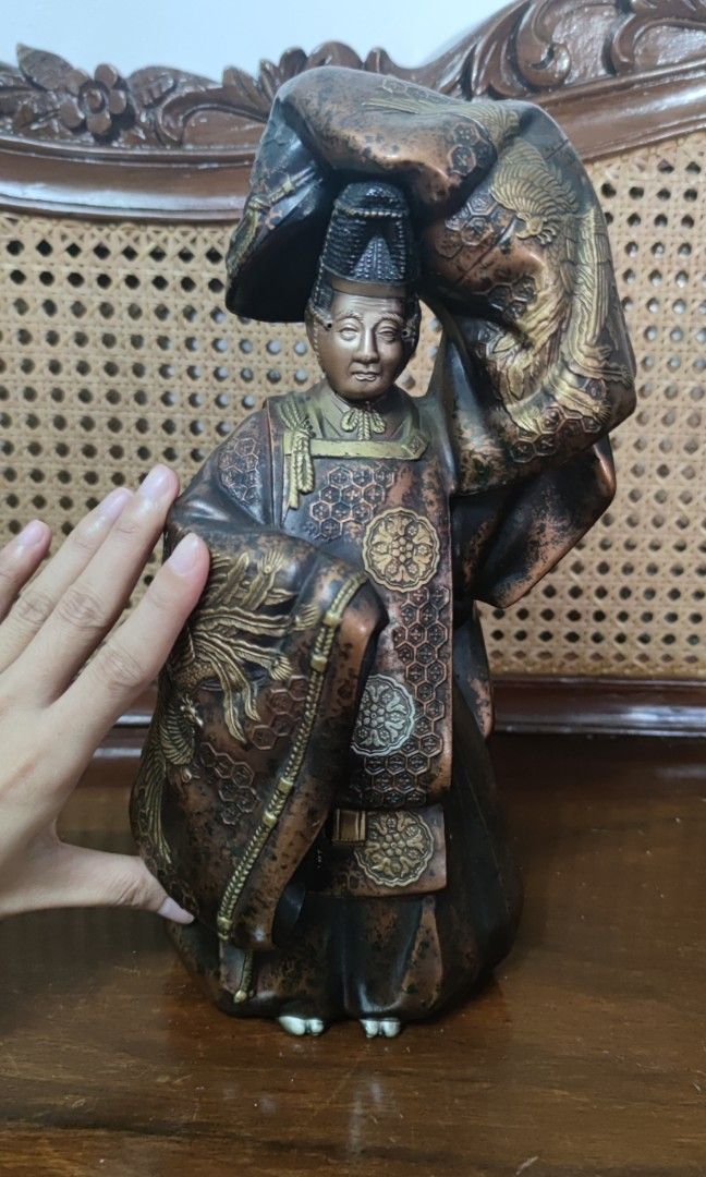 Vintage Japanese Noh Dancer Brass Statue, Furniture & Home Living, Home ...